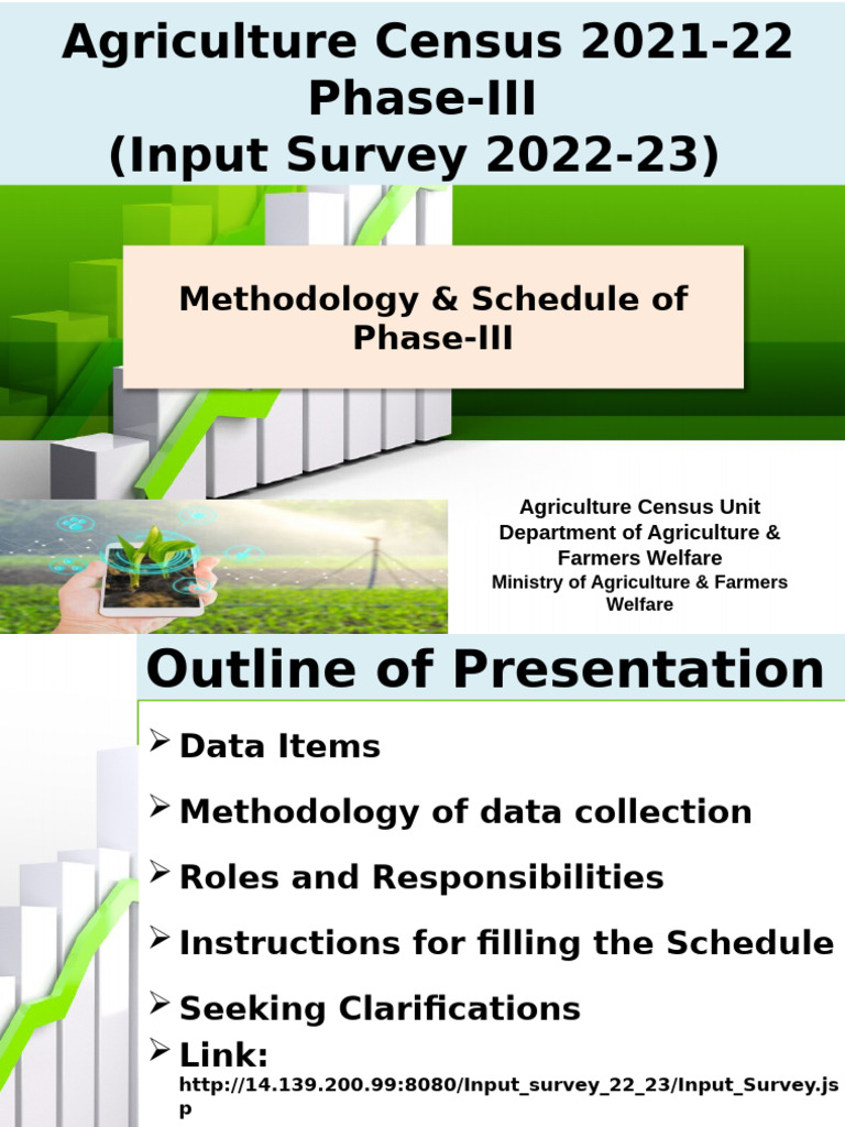 Agriculture Census Phase-III Guide | PDF | Agriculture | Census