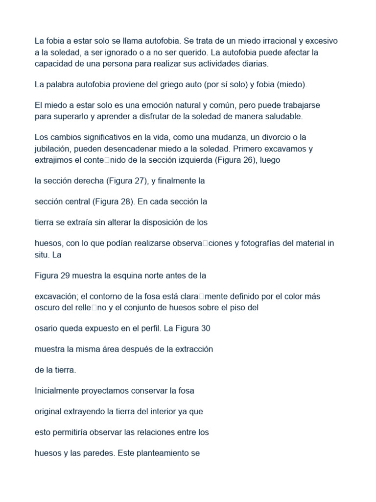 La fobia a estar solo se llama autofobia (1) | PDF