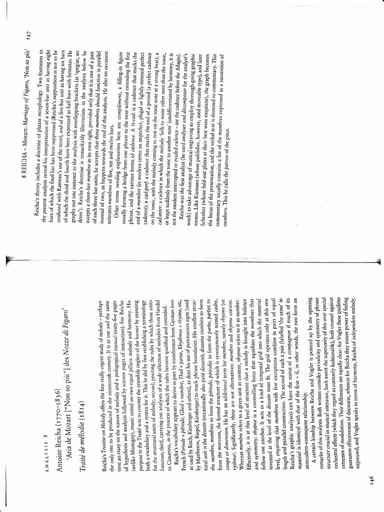 Bent, Ian Reicha Antoine - Aria Non So Piu From Mozart | PDF