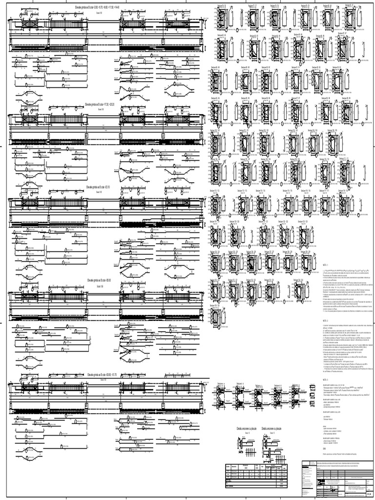 R79_8B_Plan cofraj si armare grinzi longitudinale suprastructura 2_4 | PDF