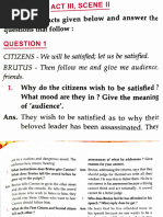 JC act 3, scene 2 - notes | PDF | Mark Antony | Julius Caesar