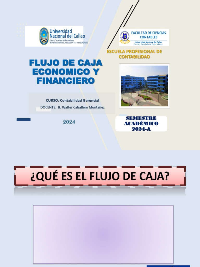 Flujo de Caja Economico y Financiero | PDF | Flujo de efectivo | Depreciación