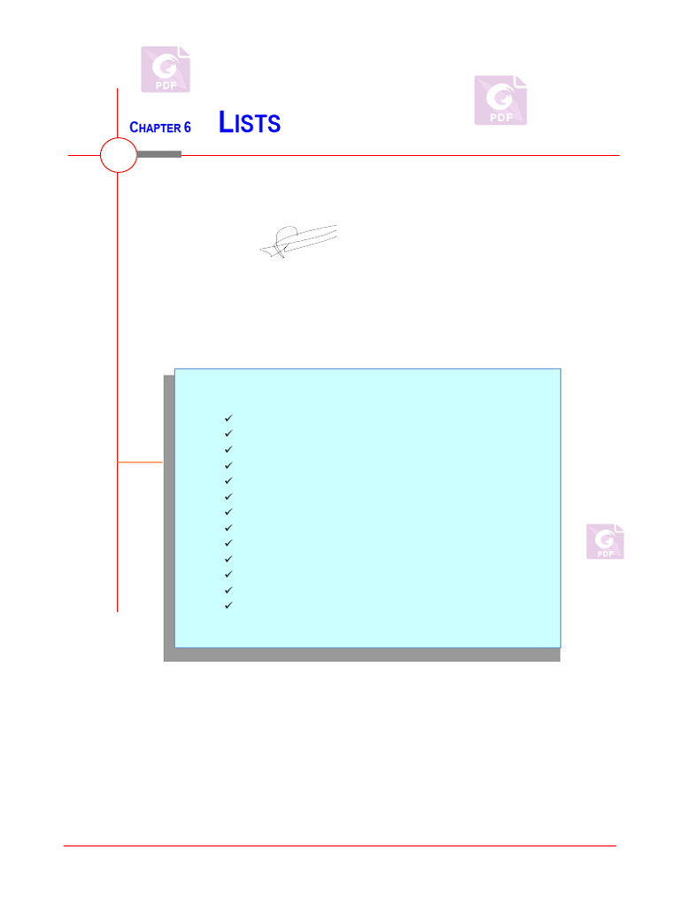 06 Lists | PDF | Microsoft Word | Paragraph