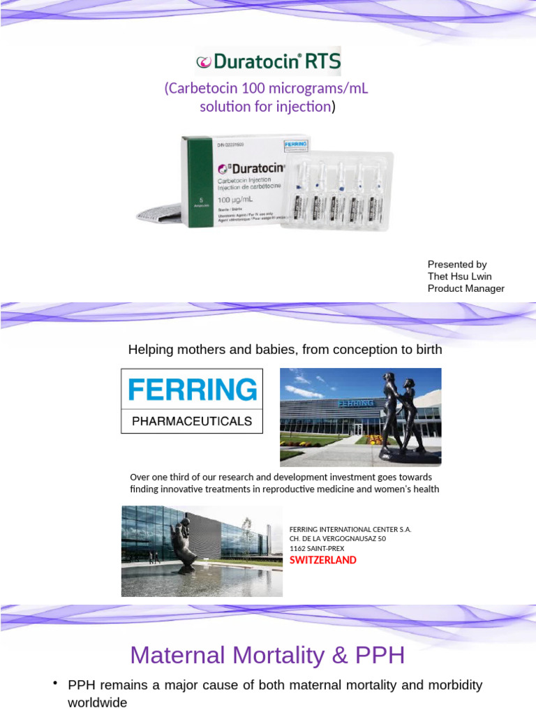 Duratocin RTD 1 | PDF | Health Care | Human Reproduction