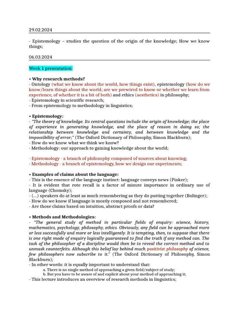 Research Methods | PDF | Experiment | Methodology