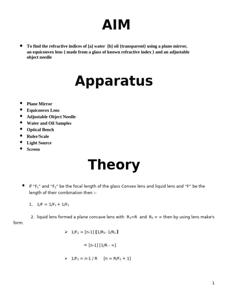 Physics Investigatory Project | PDF | Mirror | Electromagnetic Radiation