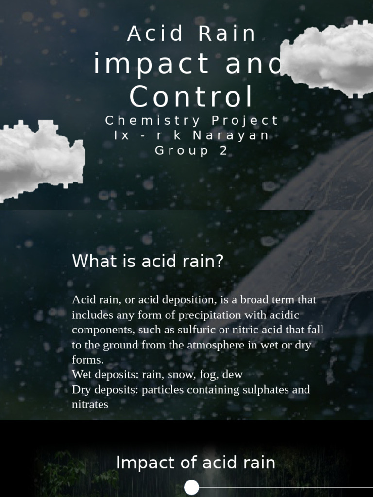 Acid Rain - Impact and Control | PDF | Soil | Rain