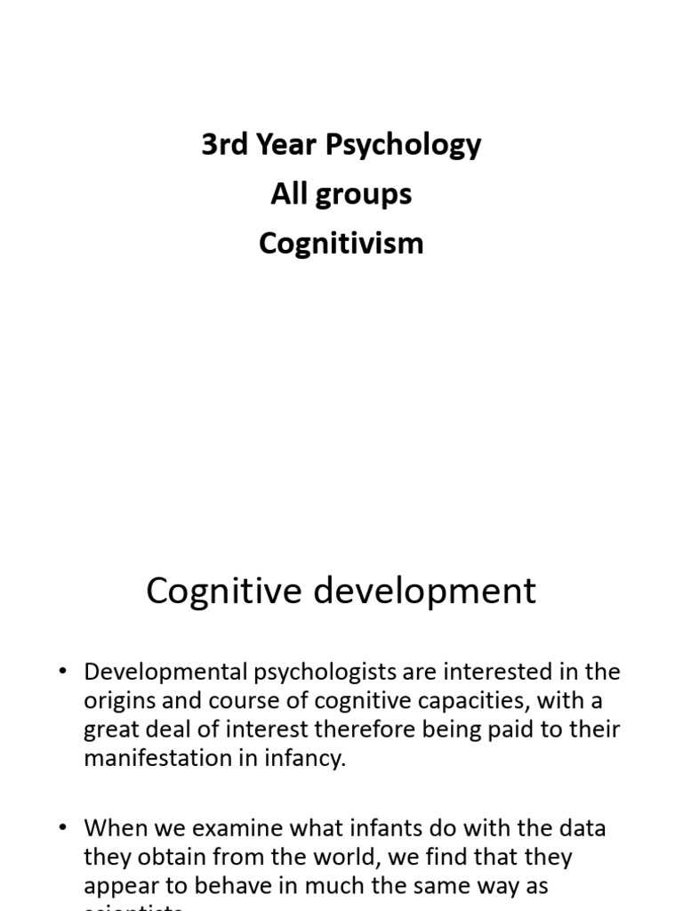 Lesson 4 Cognitive Psychology | PDF | Cognition | Language Acquisition