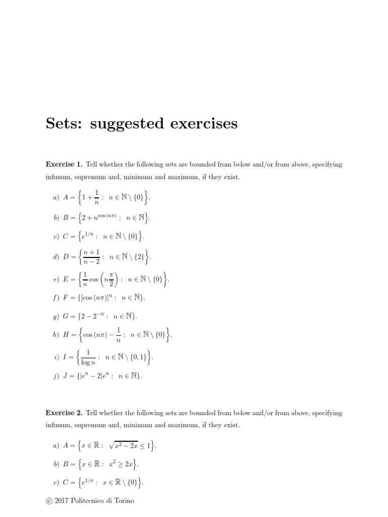 Suggested exercises | PDF | Elementary Mathematics | Arithmetic