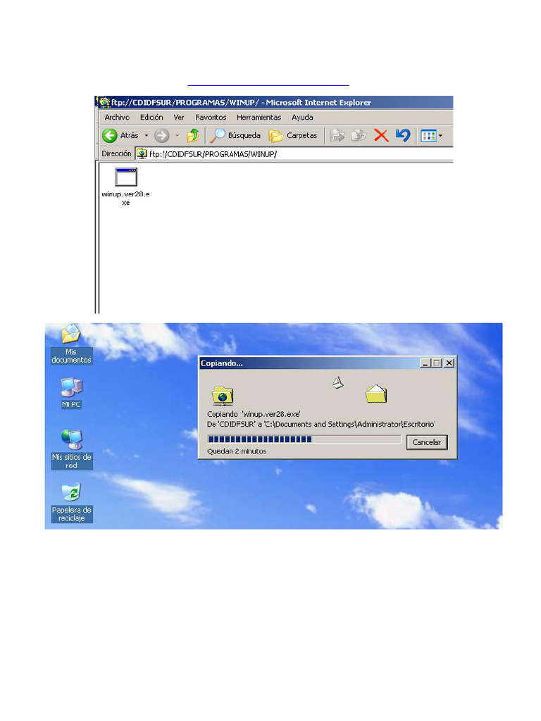 6actualizando Windows XP SP2 Con Winup | PDF