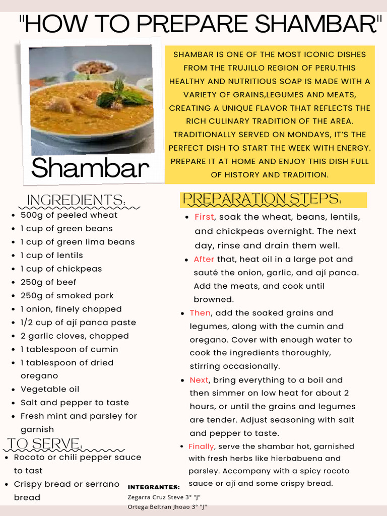 Shambar Inglés | PDF | Parsley | Garlic