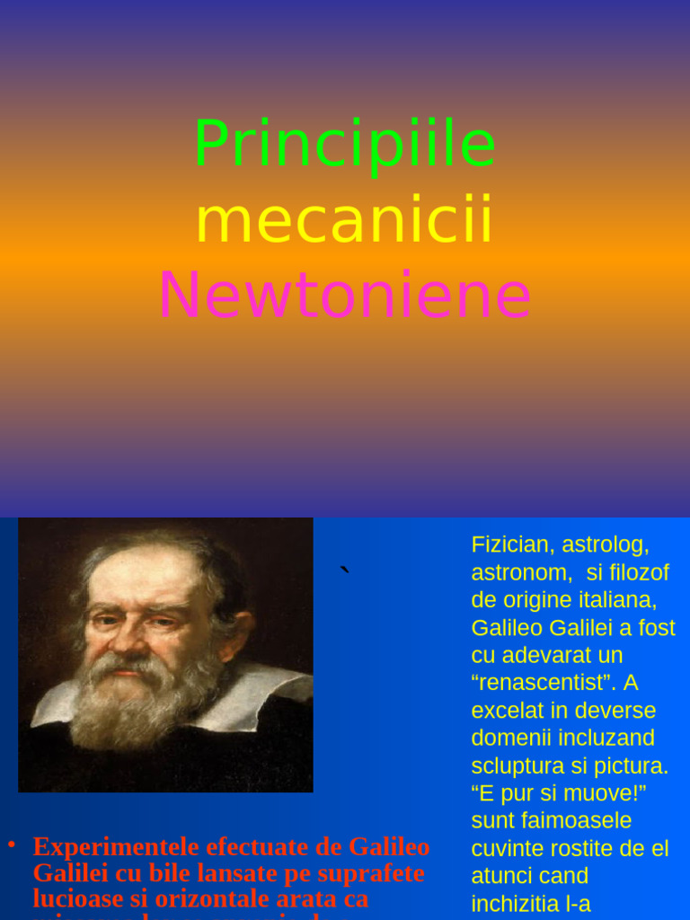 Principiul Inertiei | PDF