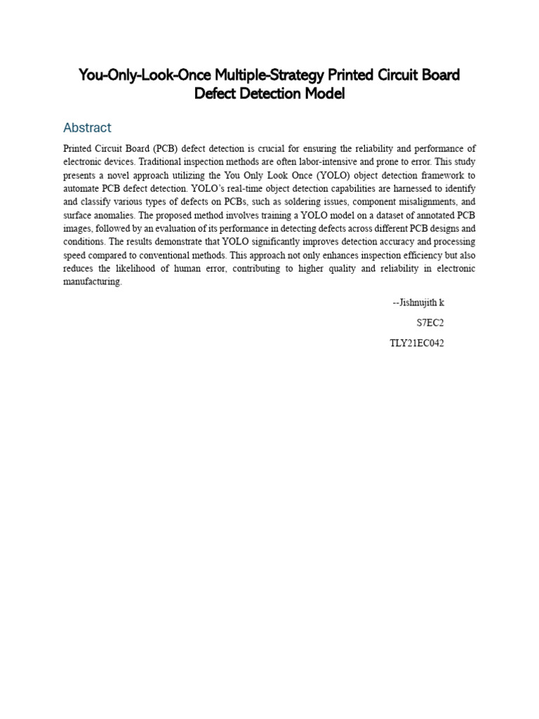 Pcb Defect Detection | PDF Pcb Defect Detection | PDF