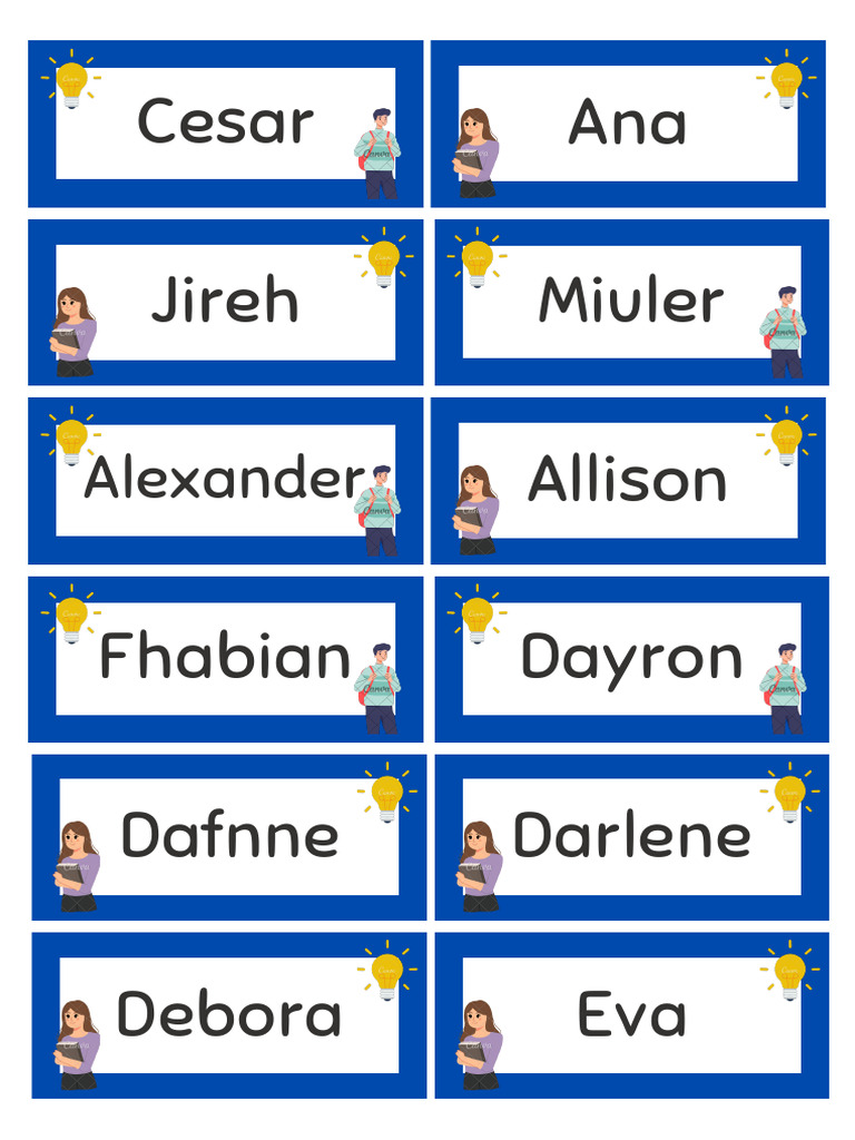 Pastel Fun Back to School Student Labels | PDF