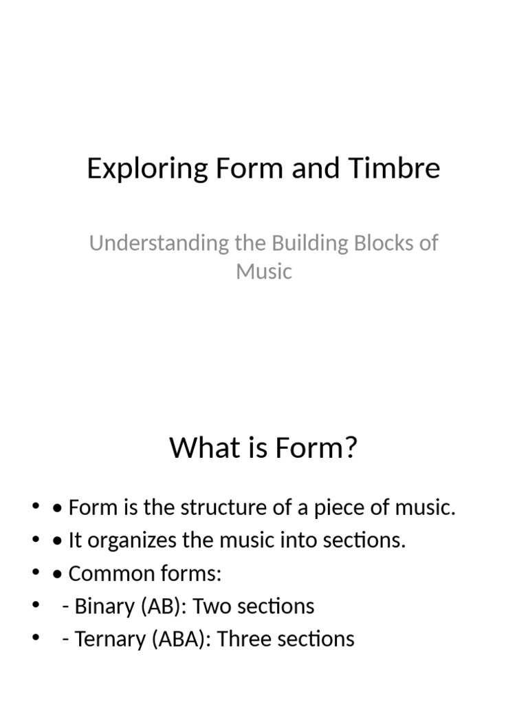 Music Structure & Sound Colors | PDF