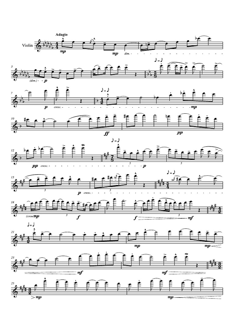 Sight Reading Exercise, Violin, 09-30-24 2 | PDF