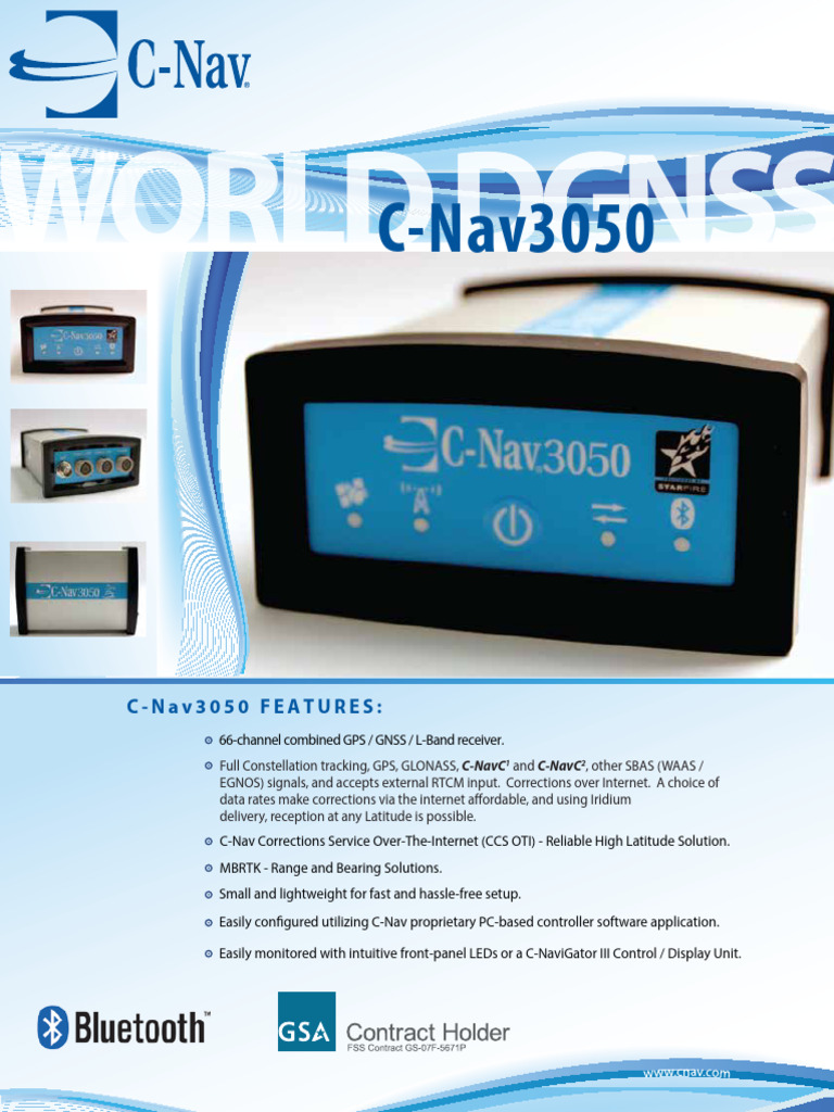 C-Nav 3050 GPS/GNSS Receiver Overview | PDF | Global Positioning System ...