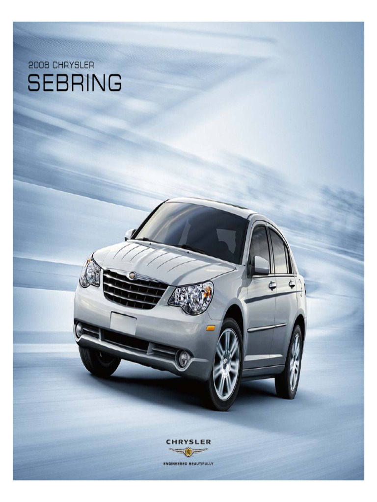 Chrysler US Sebring 2008 | PDF | Anti Lock Braking System | Fuel Economy In Automobiles