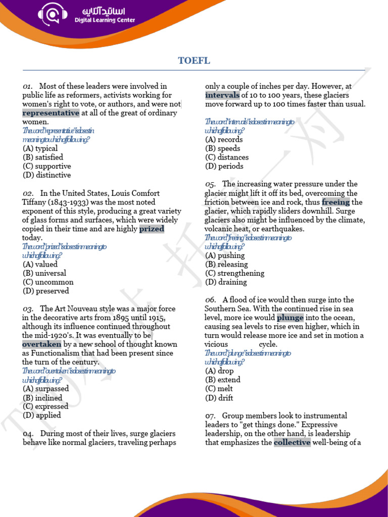 tpo Words | PDF | Plate Tectonics | Oceans