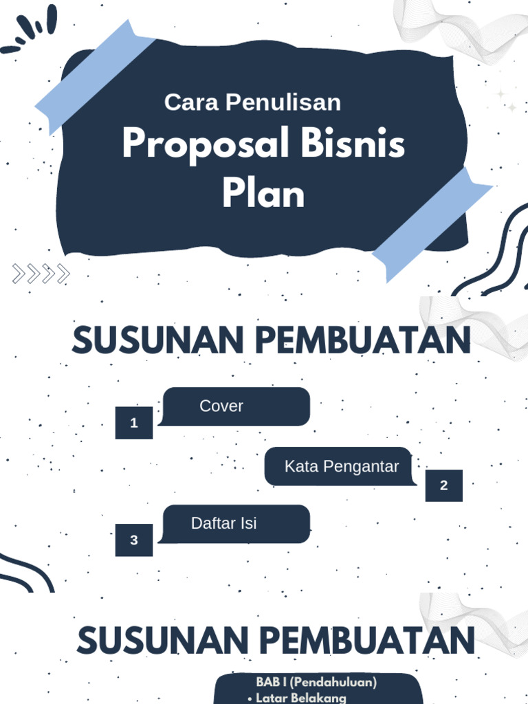 Cara Penulisan proposal bisnis plan | PDF