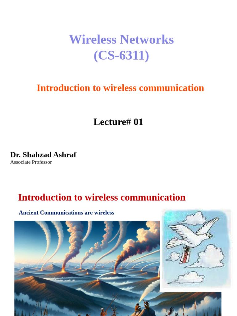 Lecture 01-Introduction to Wireless Communication | PDF | Transmission ...