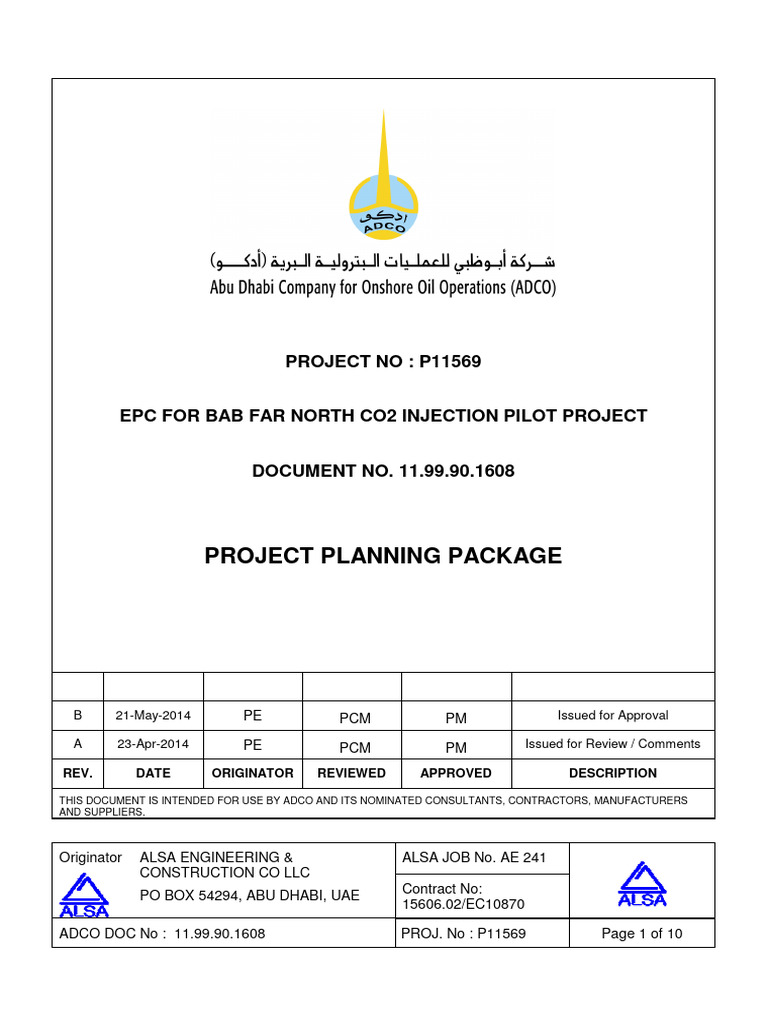 Planning Package Rev.B 210514 | PDF
