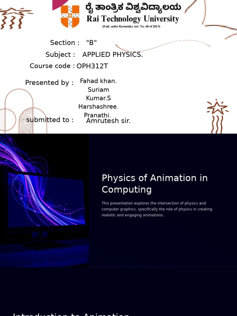 Physics of Animation in Computing - PPTX 20250109 203513 0000 | PDF ...