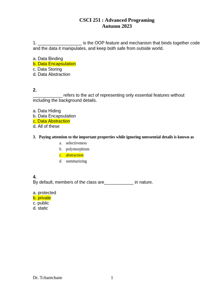 Mcq Class Work Sol No Password Pdf Method Computer Programming Class Computer