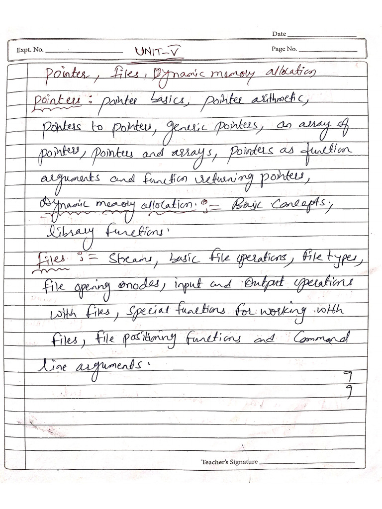 Pps Unit 5 Notes | PDF