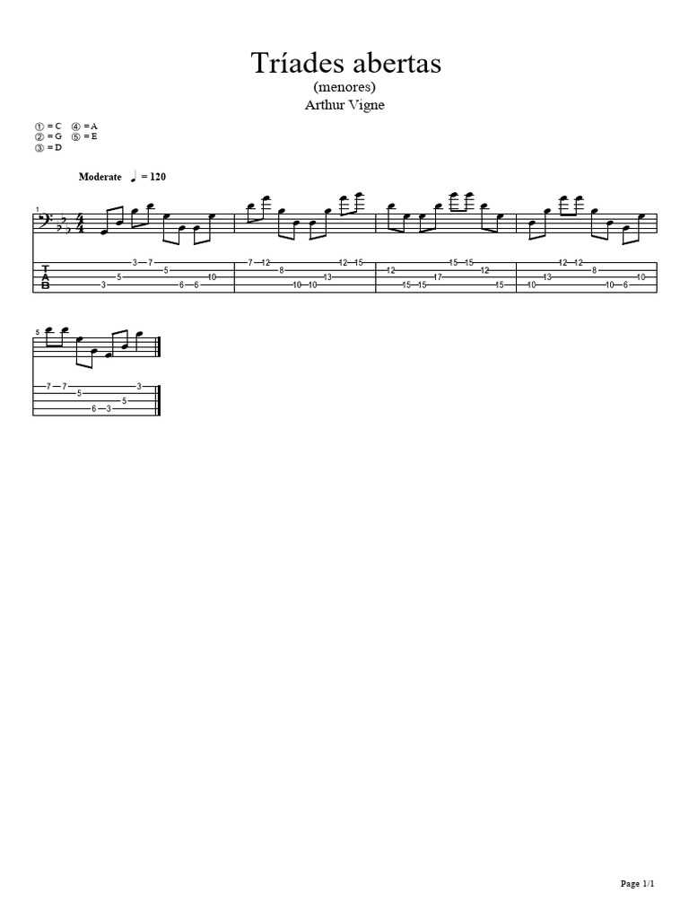 Tríades abertas menores | PDF