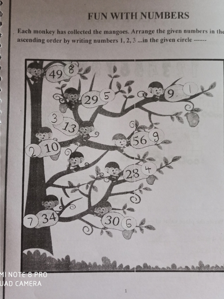 Maths Spiral Worksheet Page1 | PDF