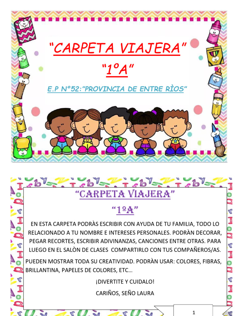 1ºa-Reglas de La Carpeta Viajera | PDF