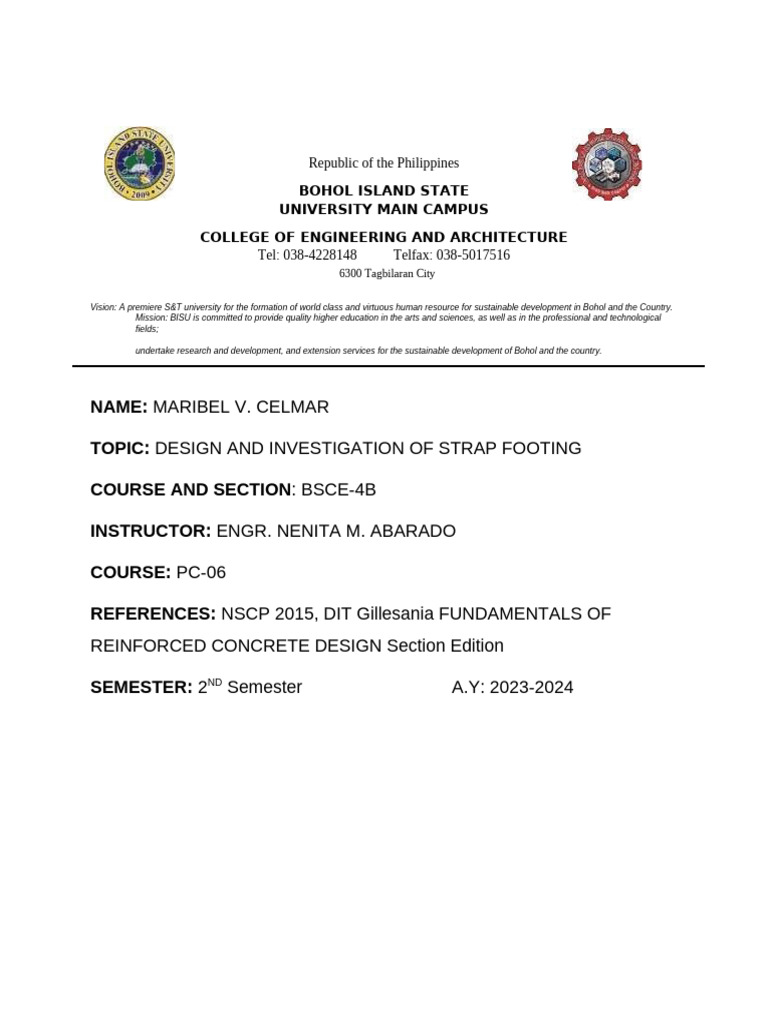 Strap Ftg | PDF | Building Engineering | Structural Engineering