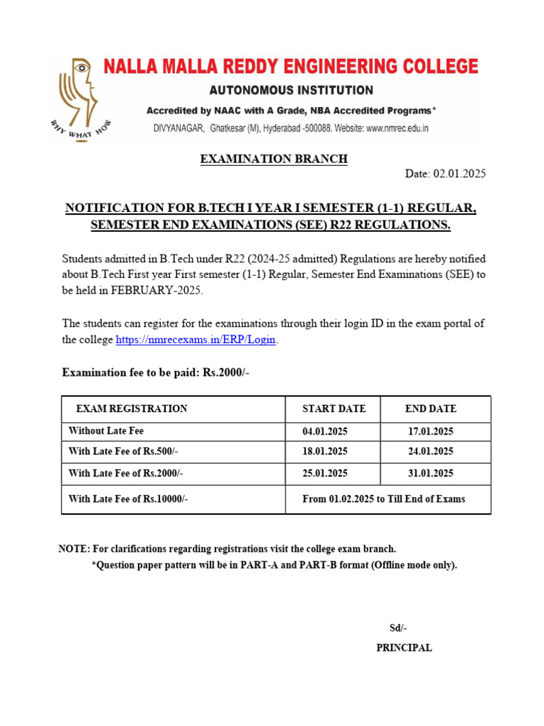 Fee Notification | PDF