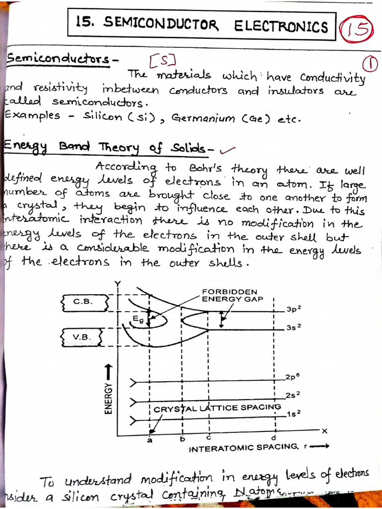 Semiconductor cl-12 Physics | PDF