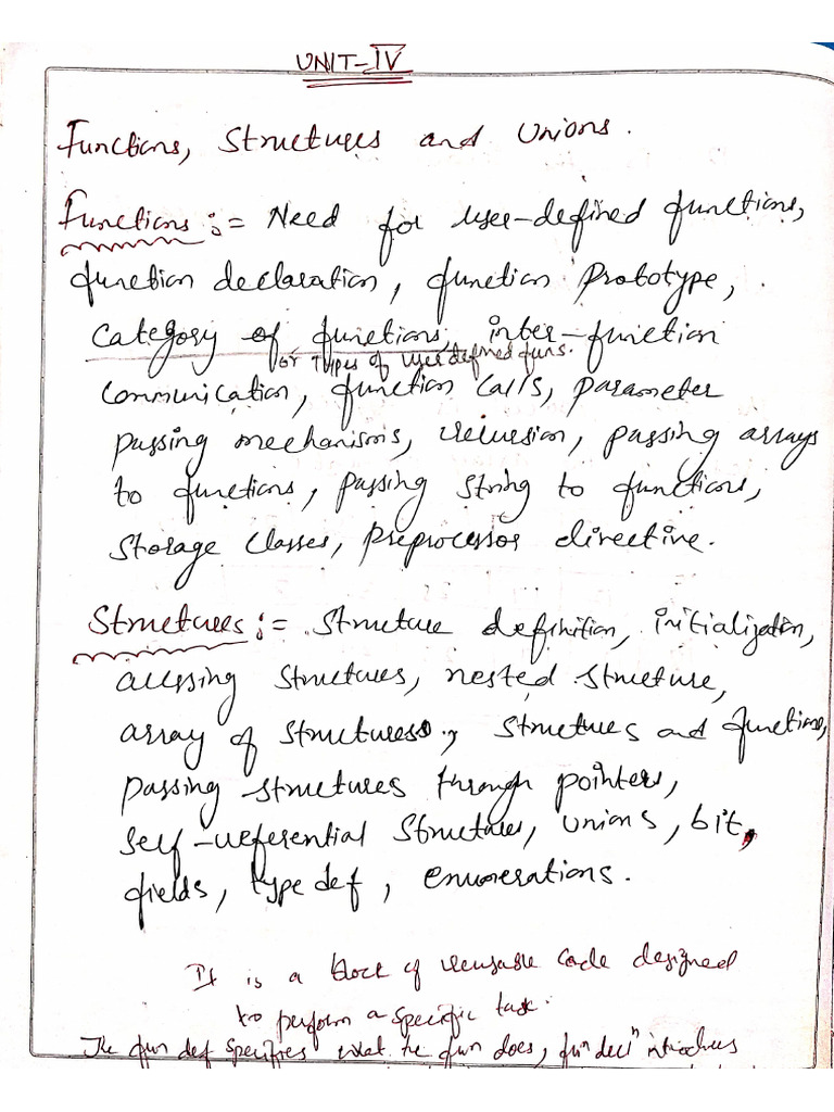 pps unit 4 notes | PDF