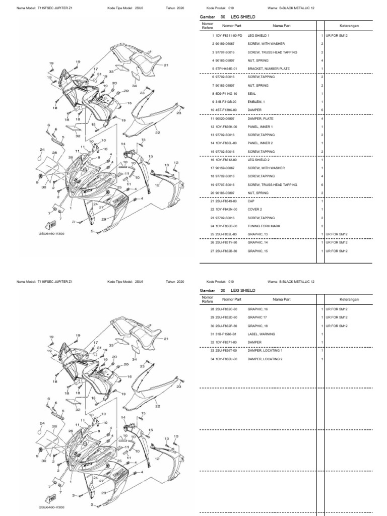 T115fsec Jupiter Z1 Leg Shield | PDF