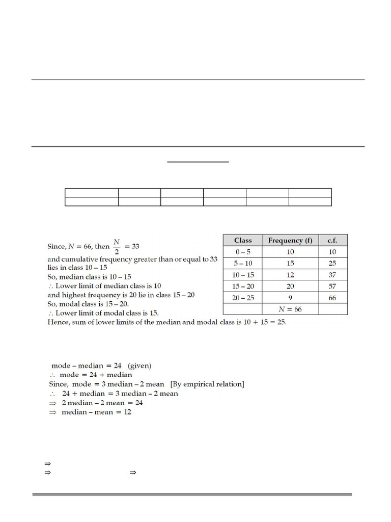Maths-Class-X-Chapter-13-Statistics-Practice (DPP) Answers | PDF | Obesity | Mode (Statistics)