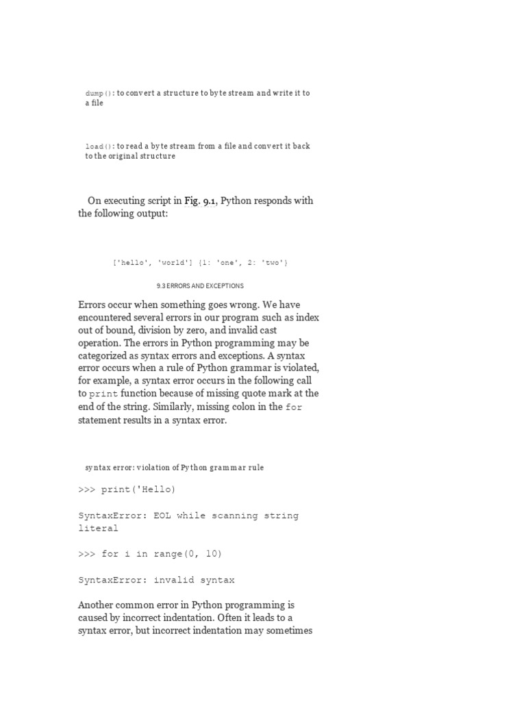 Errors and Exceptions_Sheetal Taneja | PDF | Computer Programming | Syntax