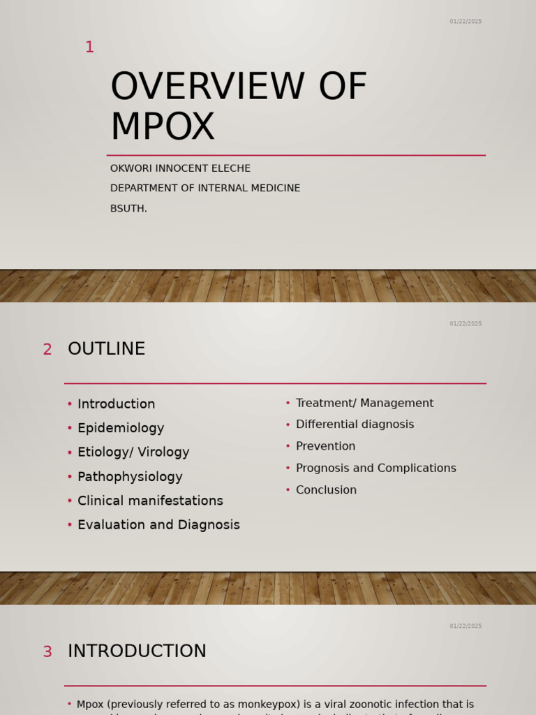 Overview of MPox Okwori | PDF | Smallpox | Virus