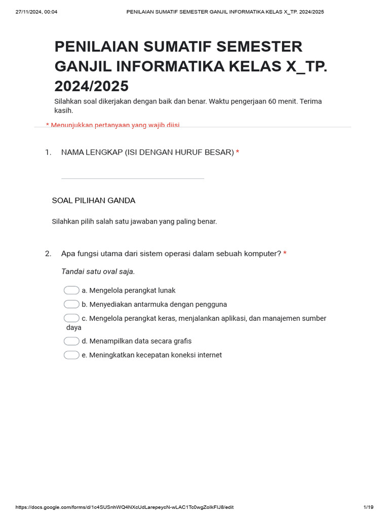 PENILAIAN SUMATIF SEMESTER GANJIL INFORMATIKA KELAS X_TP. 2024_2025 ... PENILAIAN SUMATIF SEMESTER GANJIL INFORMATIKA KELAS X_TP. 2024_2025 ...
