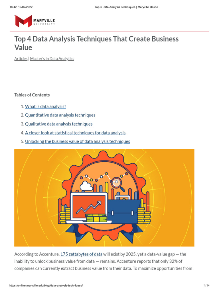 [6] - Top 4 Data Analysis Techniques _ Maryville Online | PDF | Data Analysis | Null Hypothesis