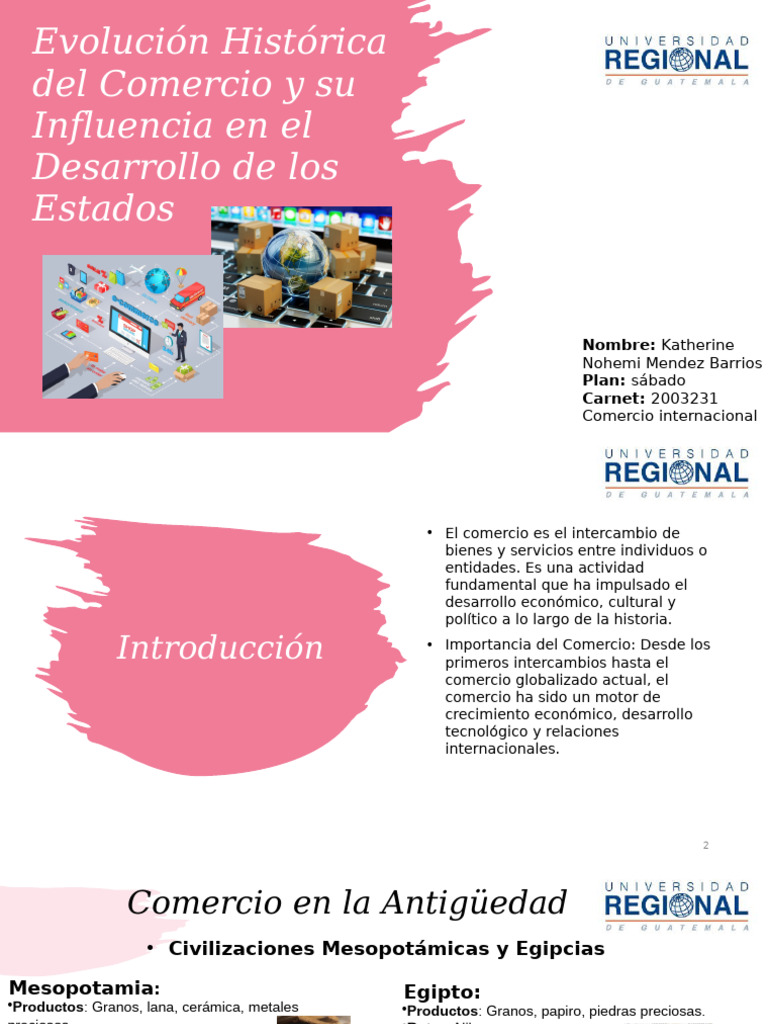 Evolución Histórica Del Comercio y Su Influencia en | PDF | Comercio ...