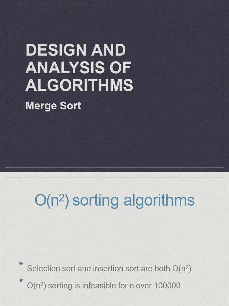 Merge Sort | PDF | Applied Mathematics | Computer Programming Merge Sort | PDF | Applied Mathematics | Computer Programming