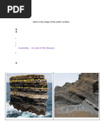 Landforms of Horizontal Strata | PDF | Erosion | Sedimentary Rock