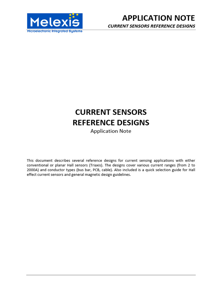 Blindage Melexis An Current-Sensors Reference Designs | PDF | Printed ...