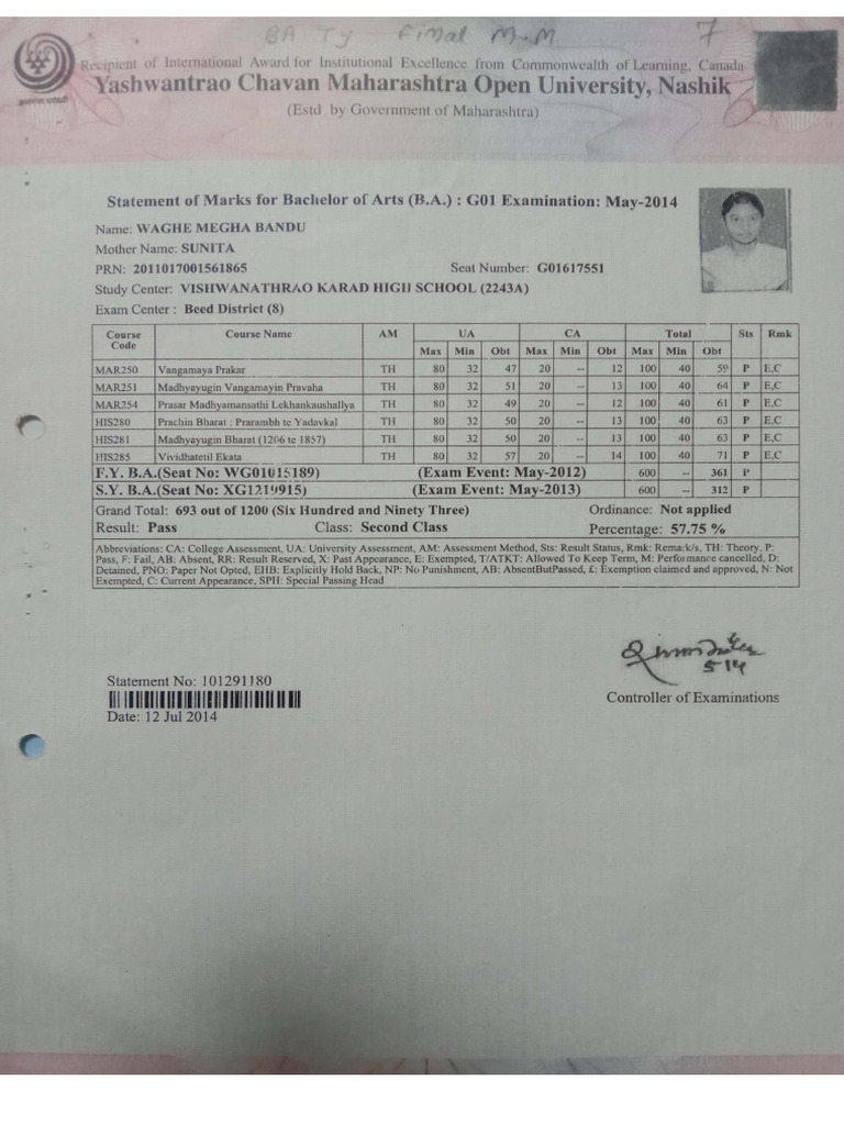 Megha BA TY MM | PDF