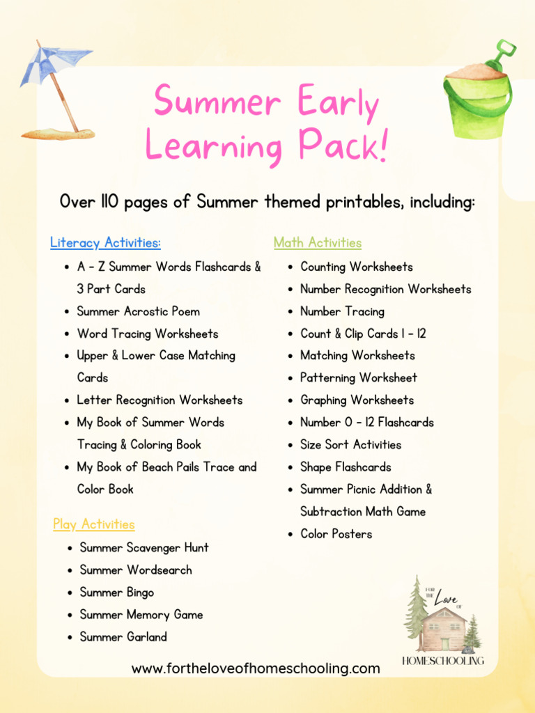 Summer Early Learning Pack (2) | PDF | Shape