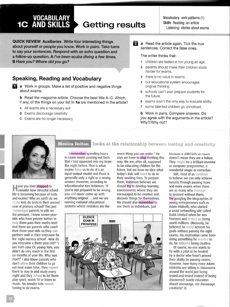 f2f Uim sb1c - Annotated | PDF | English Language | Verb