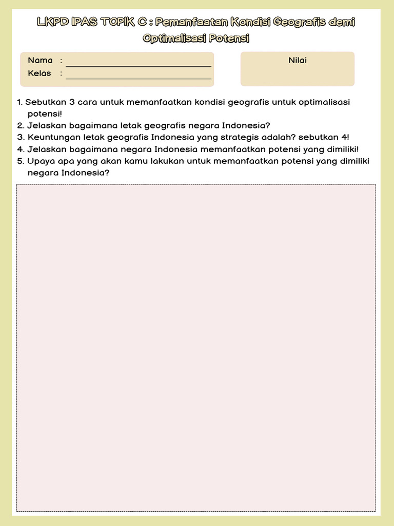 LKPD Ipas Topik C Bab 3 | PDF